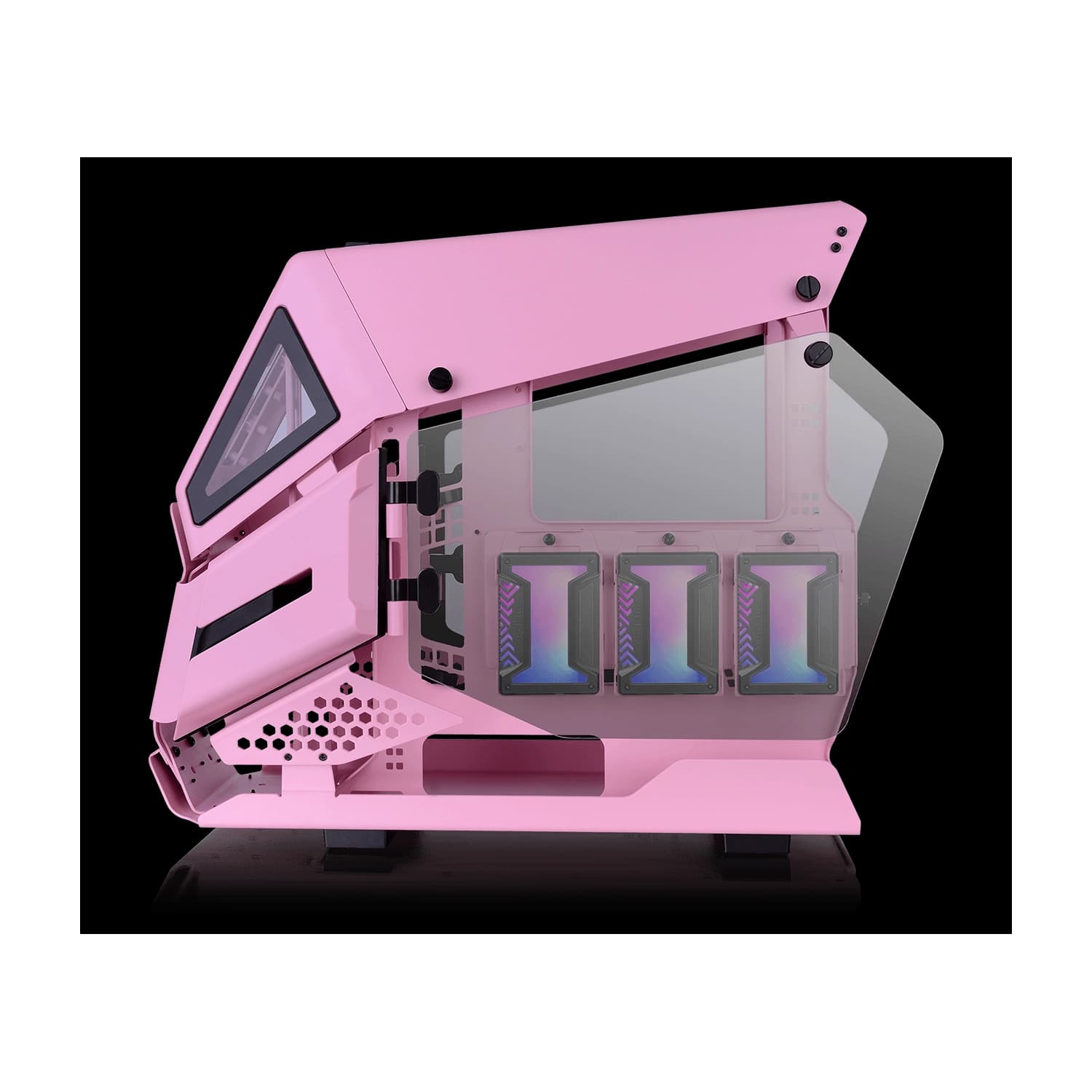 Gabinete THERMALTAKE AH T200 Rosa Micro Chassis S/Fuente Standar - Elit