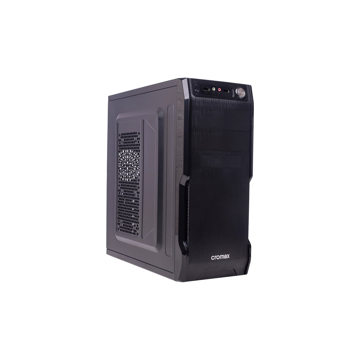 Gabinete CROMAX 2801 KIT T M Negro Mid Tower C/Fuente 600W Standar - Elit