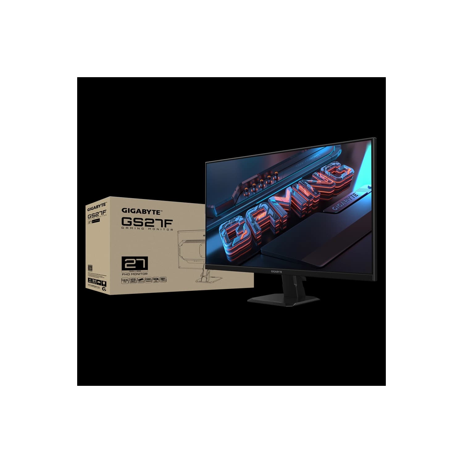 Monitor Giga 27" Edge FHD GS27F 165hz 1ms - Elit